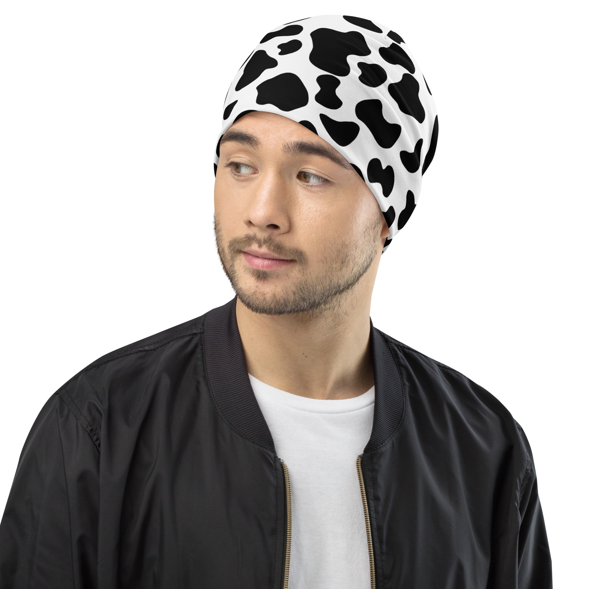 Cow Print Beanie - All About Cow Print